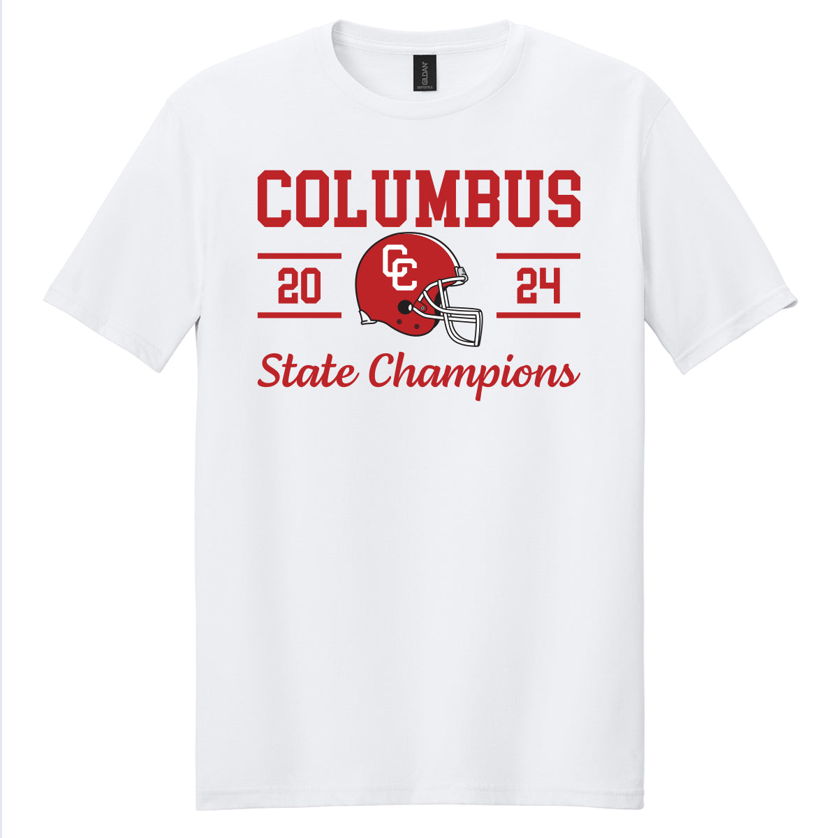 2024 Columbus Football State Champion Shirt Helmet Logo – Small Town ...