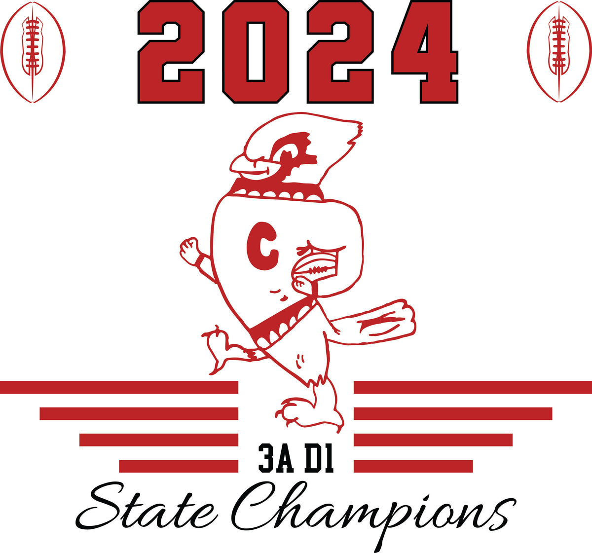 2024 Columbus Football State Champion Drifit Shirt – Small Town Advertising